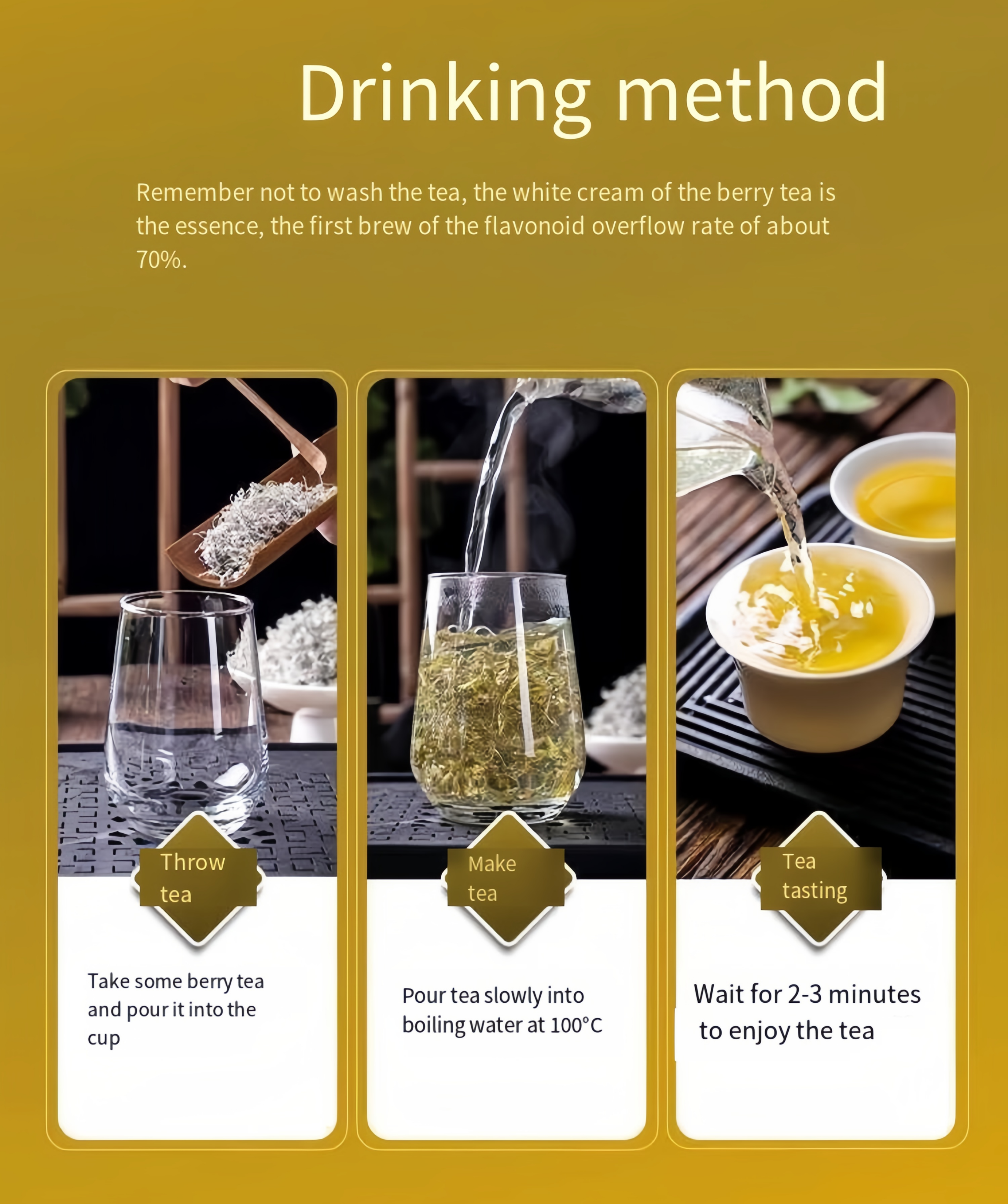 Vine （Tender leaf）tea – Organic vine tea ｜ dried lily bulbs.